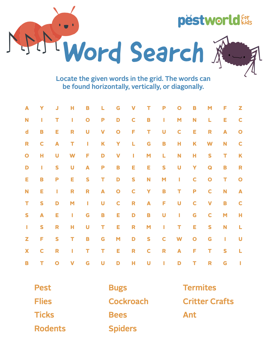 Downloadable Activities - PestWorld for Kids